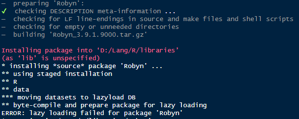 Lazy loading failed during installation on Windows · Issue #622 · facebookexperimental/Robyn ...