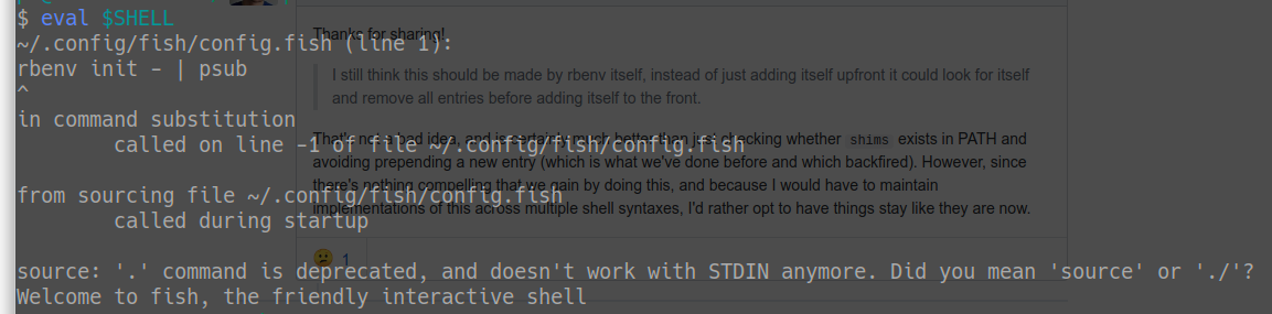 Setting PATH on fish shell · Issue #952 · rbenv/rbenv · GitHub