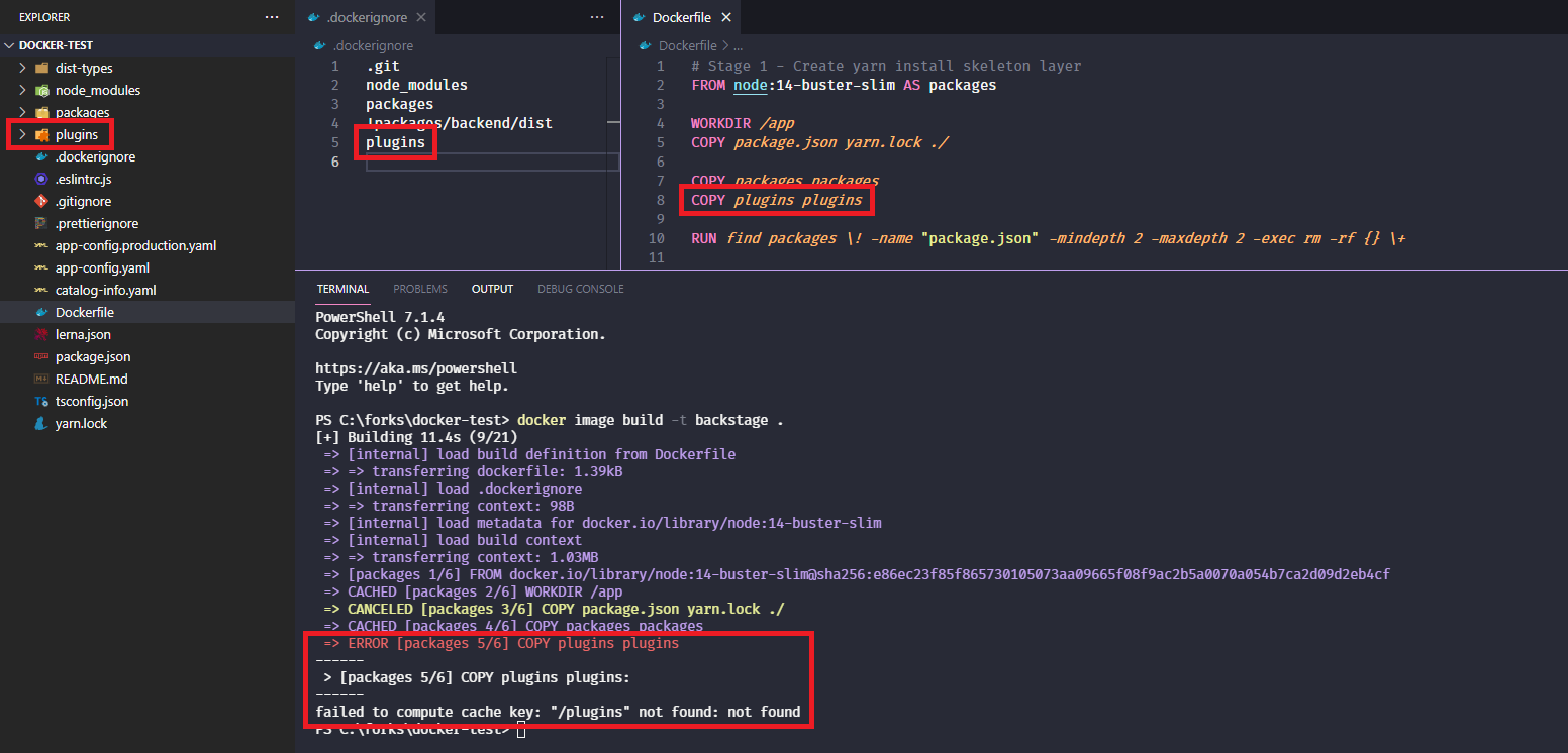 Plugins folder not found when creating Multi-stage Docker Image using documentation · Issue ...