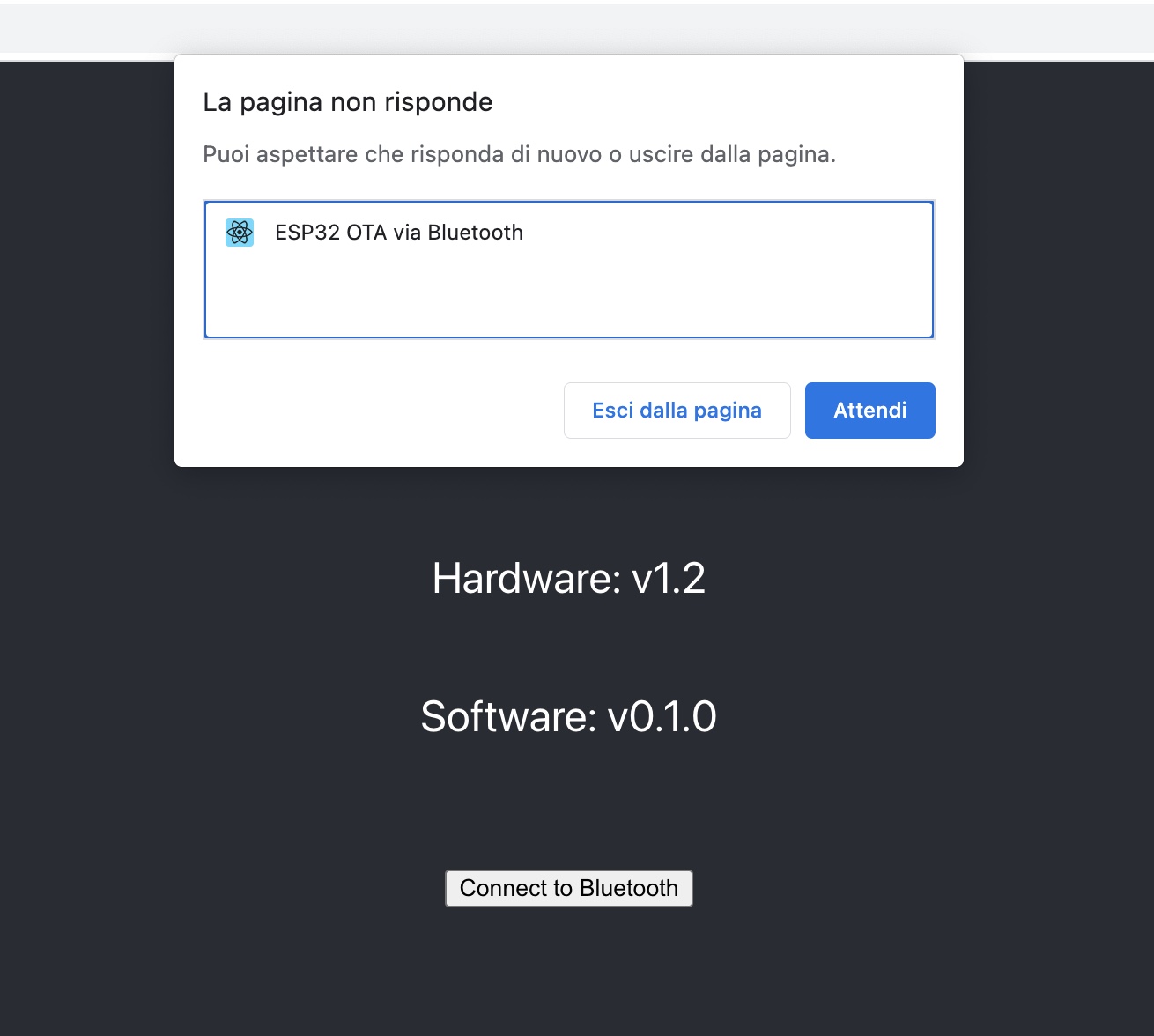 Not Uploading · Issue 1 · Sparkfun Esp32 Ota Ble React Webapp Demo · Github