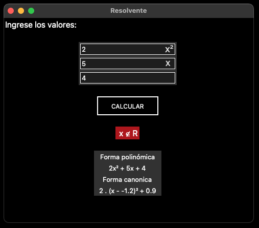 Github Matiasosa Cuadratic Calculator Tkinter Python