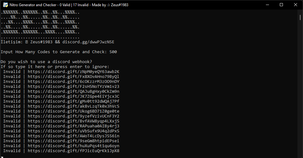 GitHub - Zeus-6062/Discord-Nitro-Generator-and-Checker: Discord ...