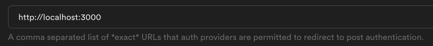 Dashboard should trim spaces between "redirect" links · Issue #3191 · supabase/supabase · GitHub