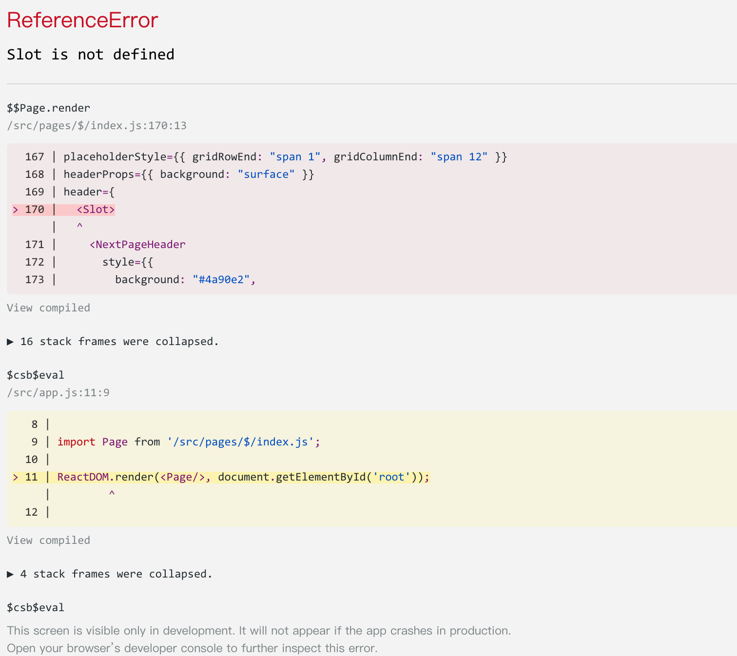 Demo出码加载报错“Slot is not defined” · Issue #325 · alibaba/lowcode-engine · GitHub