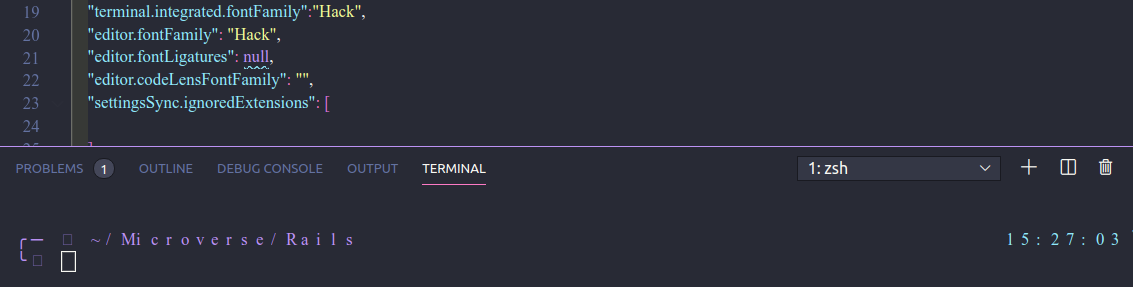 Powerline broken symbols in VSCode integrated terminal · Issue #125 · oh-my-fish/theme ...