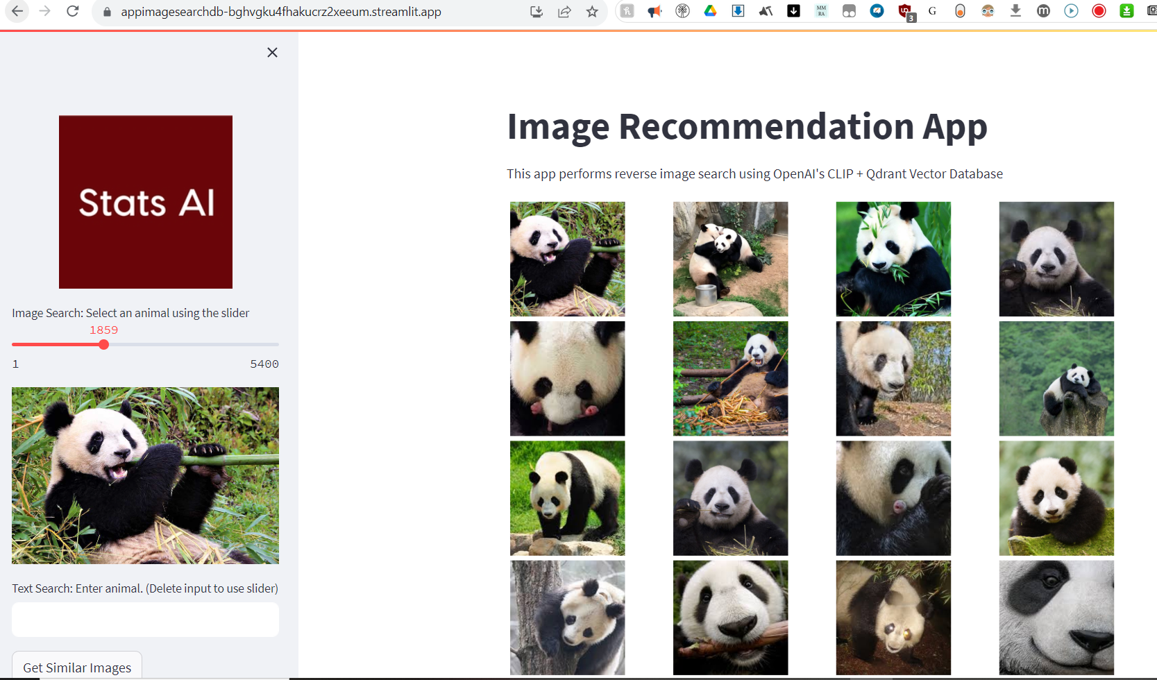 GitHub - StatsAI/streamlit_image_search_db