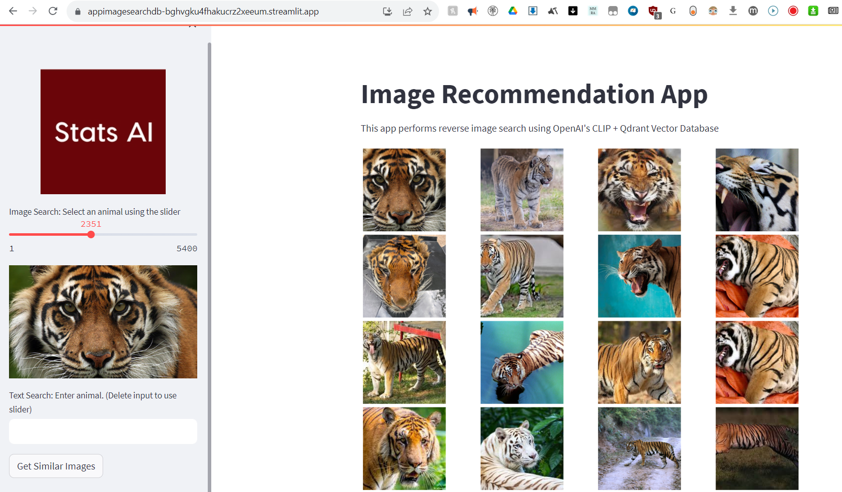 GitHub - StatsAI/streamlit_image_search_db