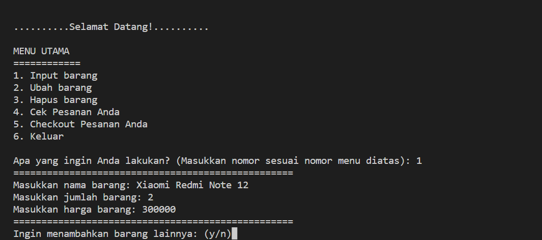 Github Fadliahmad Cashier Project Python