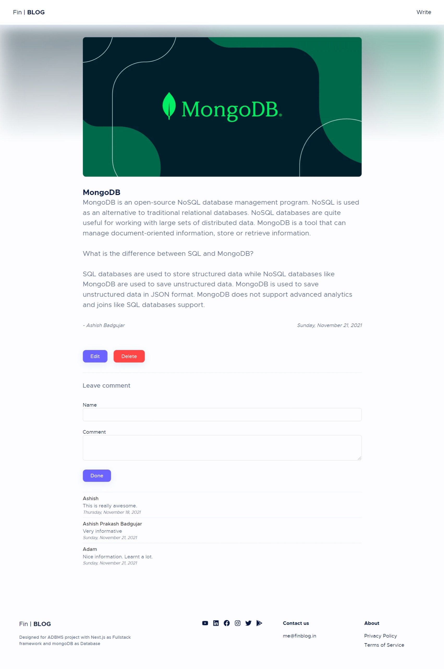 GitHub - AshishBadgujar/techblog-project