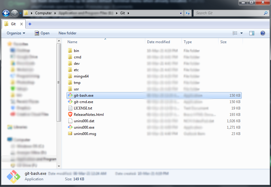 Git Bash doesn't show up in select default terminal menu when already installed. · Issue #118705 ...