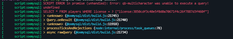 [BUG] multicharacter didn't load some players characters · Issue #121 · qbcore-framework/qb ...
