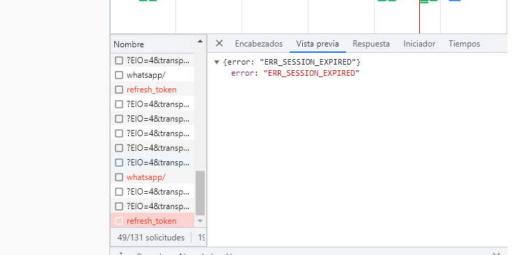 Error Session expires and access token fails 401 error · Issue #571 · canove/whaticket-community ...