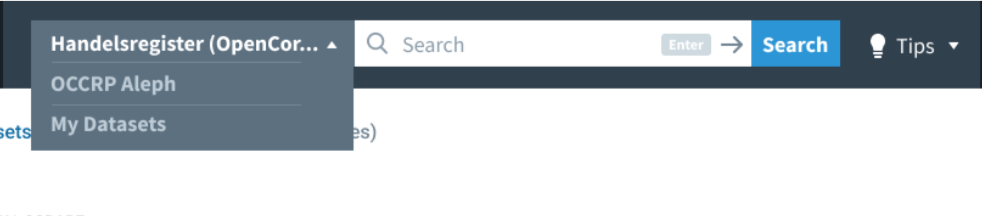 Single Scoped Search Bar · Issue #698 · alephdata/aleph · GitHub