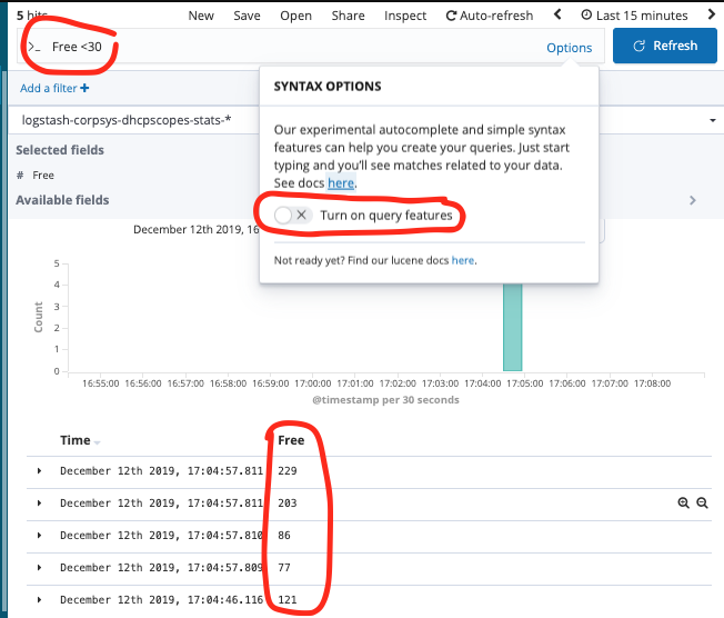 'Turn on Query Features' option producing different results when it is ...