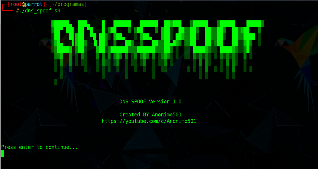 GitHub - Anonimo501/dns-spoof
