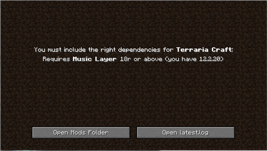 Crash on startup - pls help (terrariacraft) · Issue #7 · TerrariaCraft ...