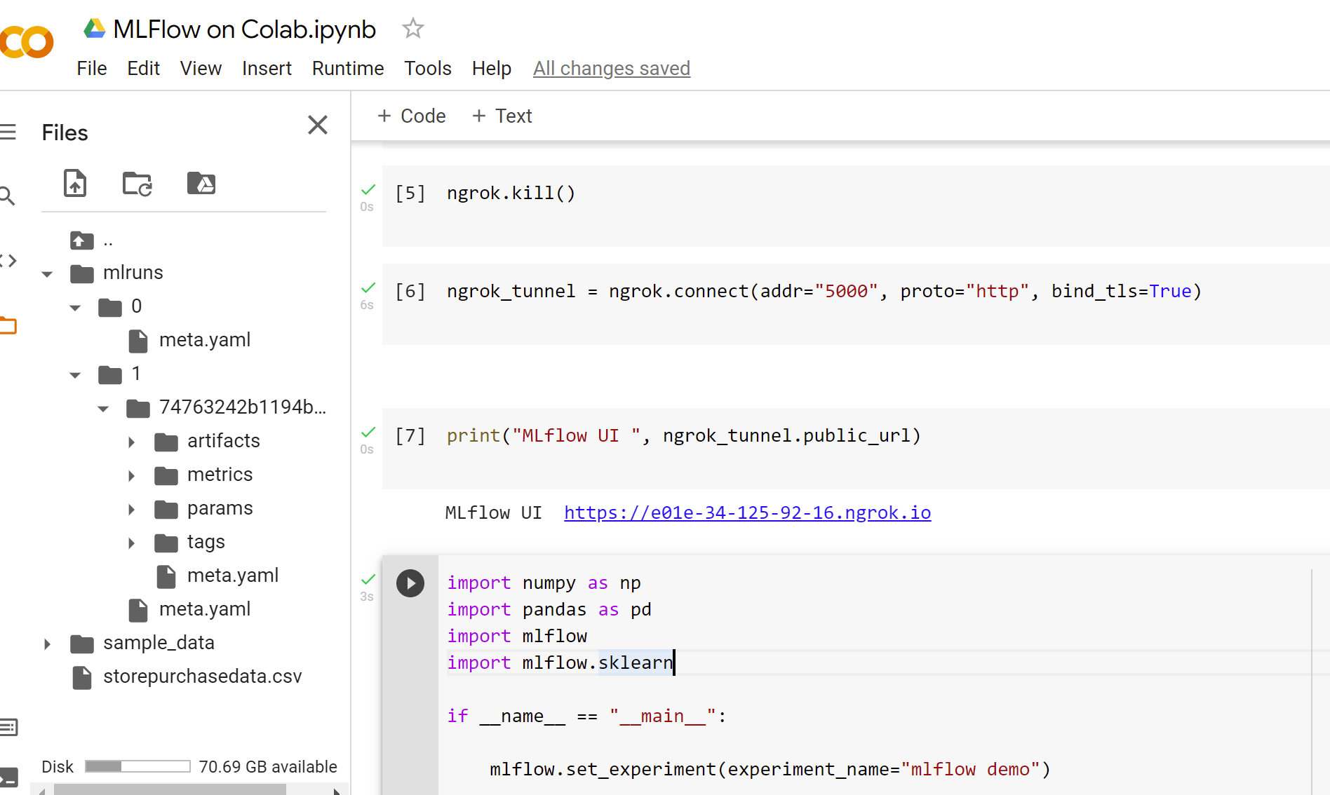 GitHub - Keerthana2701/MLFLow-on-Colab