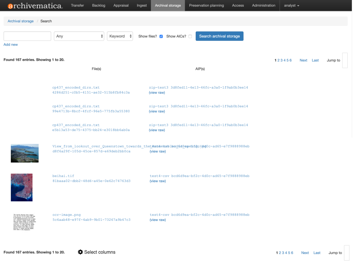 Problem: Cannot download Archival Storage information as a CSV file ...