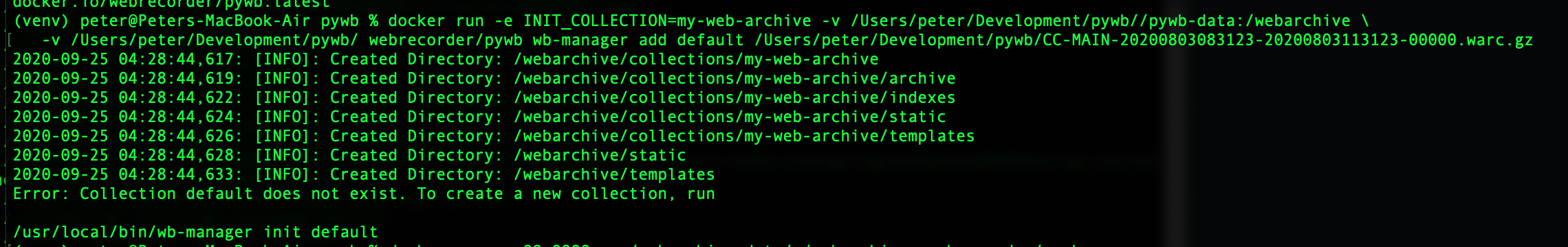 Problem: Wayback won't start · Issue #580 · webrecorder/pywb · GitHub