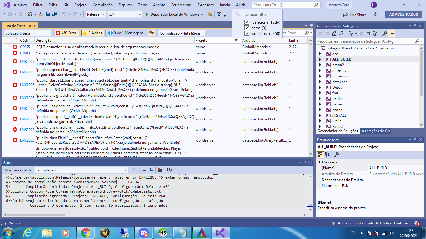 Errors when compiling · Issue #6516 · azerothcore/azerothcore-wotlk · GitHub