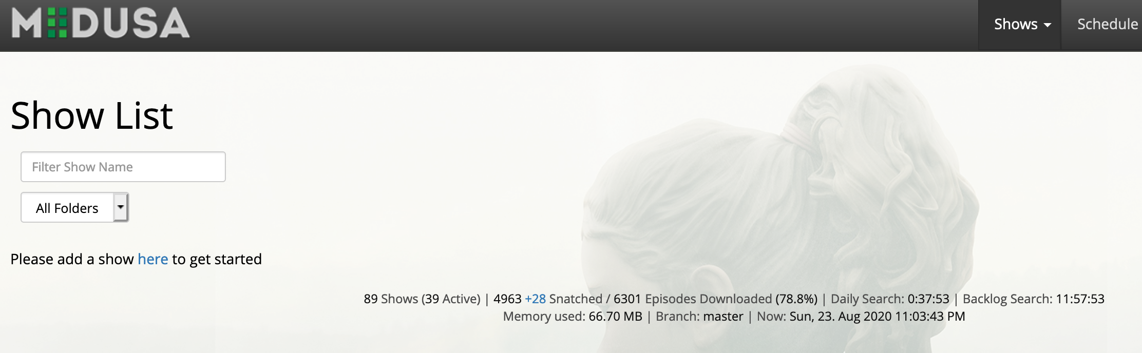 Show List blank after update · Issue #8383 · pymedusa/Medusa · GitHub