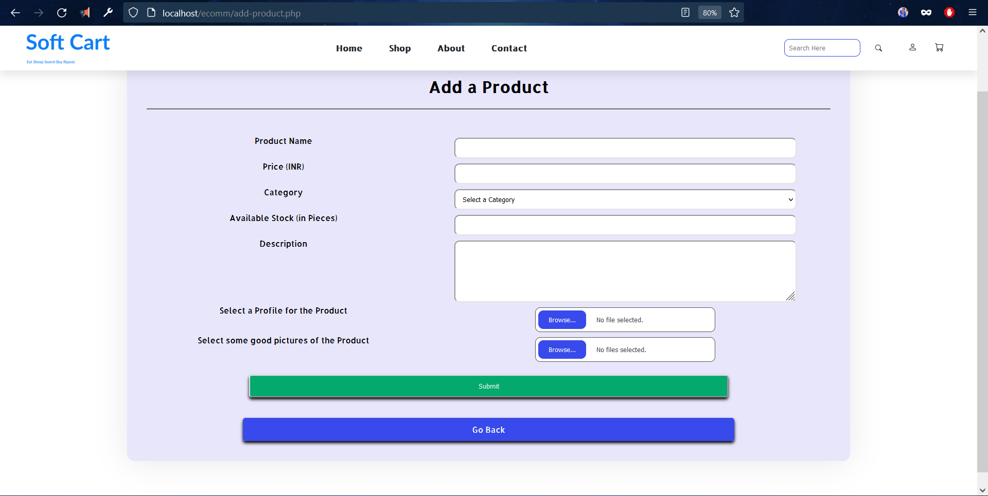 GitHub - AlphaX-001/Softcart: SoftCart is a full-fledged ecommerce application built with PHP ...