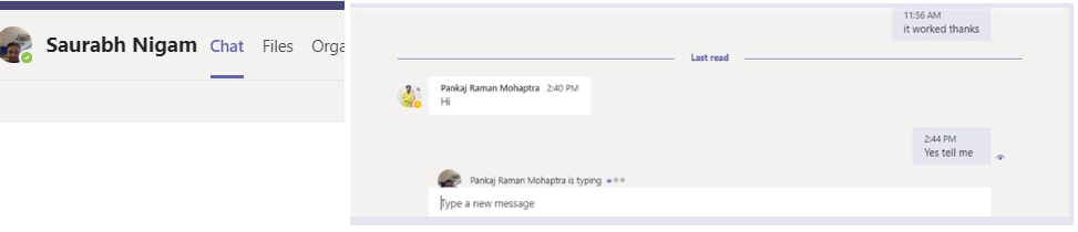 Other person's profile pic in other Person's Profile Chat window ...