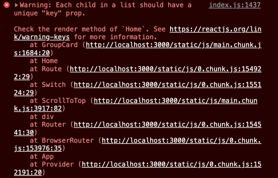 Fix `key` Error In Home · Issue 109 · Pec Css Acm Pec Website · Github