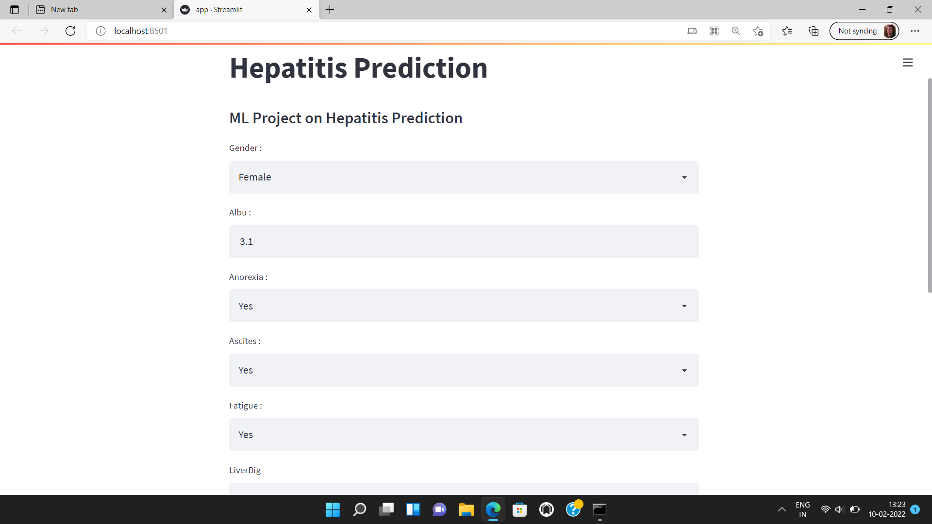 GitHub - rajkanya2709/Hepatitis-Prediction: Hepatitis Prediction of Machine Learning Project ...