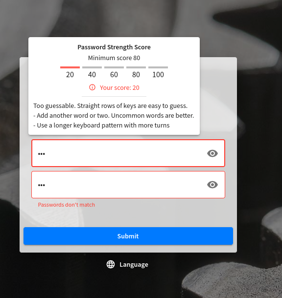 [studio-ui][studio] Switch to using `zxcvbn` for password strength management · Issue #5816 ...