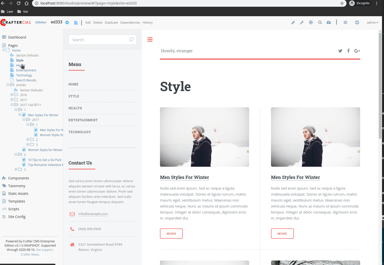 [studio-ui] Dependencies dialog not visible after checking dependencies by using edit page url ...