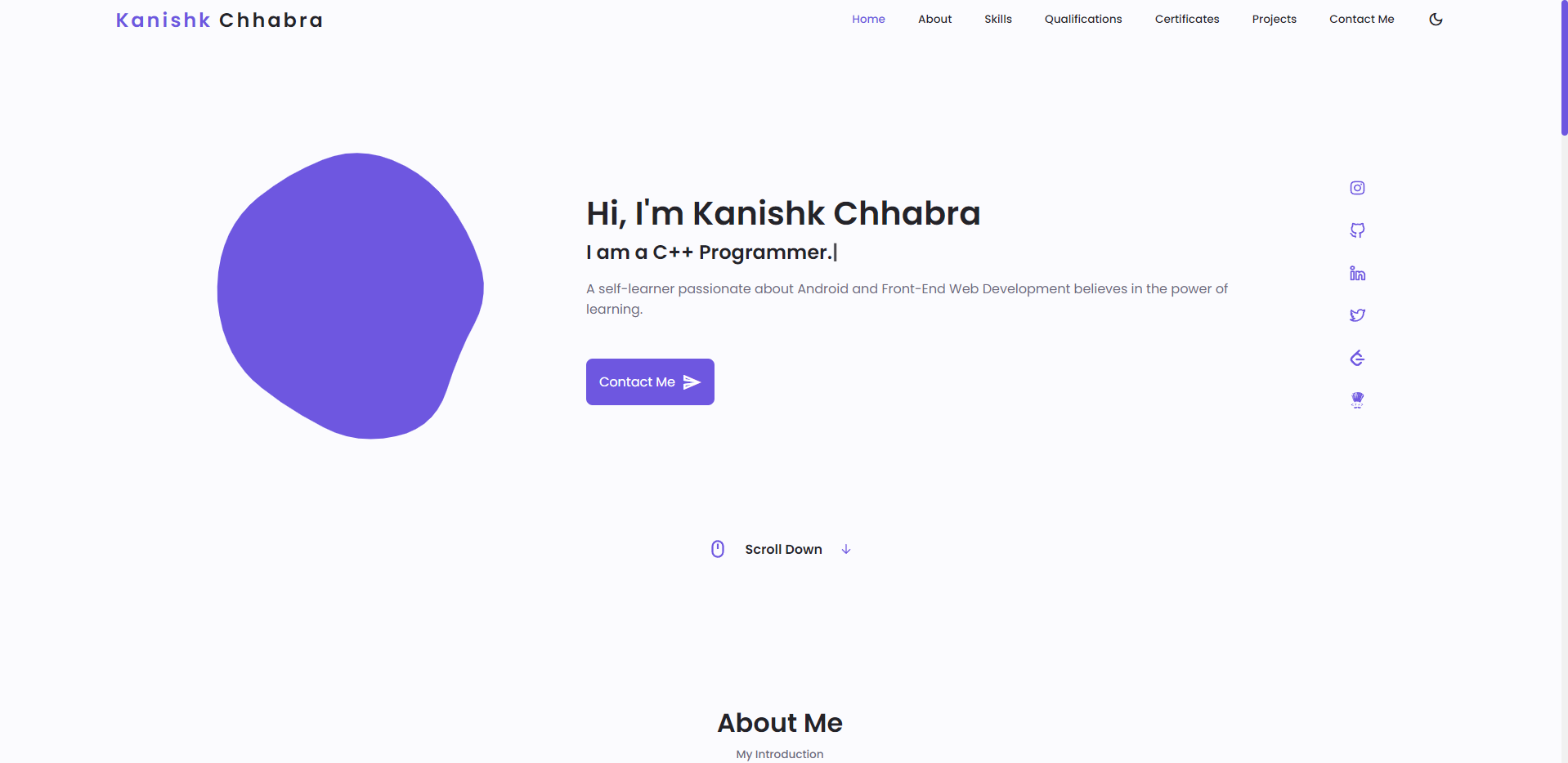 GitHub - mrkc2303/Personal-Portfolio