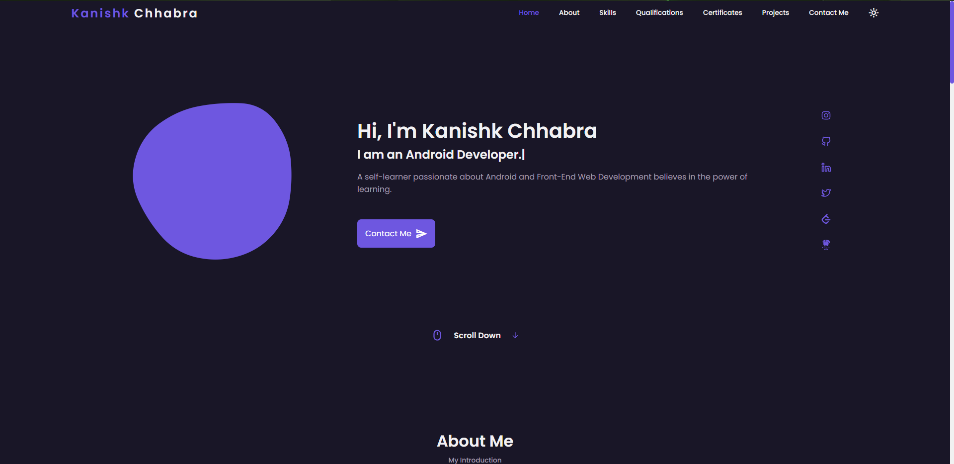 GitHub - mrkc2303/Personal-Portfolio