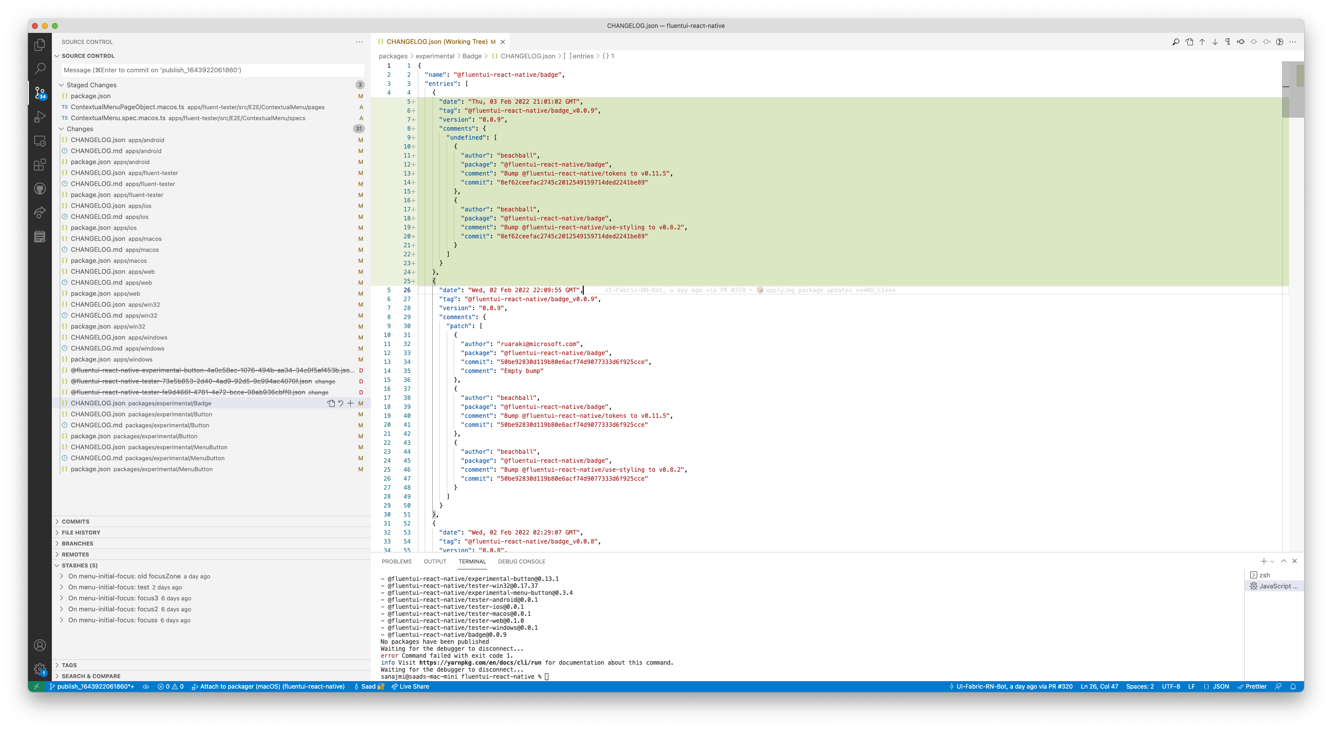 Beachball tries bumping package to version that already exist despite no changes · Issue #583 ...
