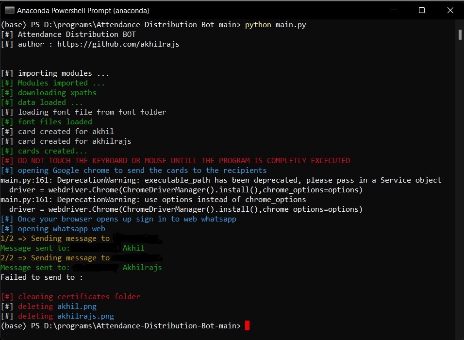 GitHub - akhilrajs/Attendance-Distribution-Bot: This is a whatsapp bot ...