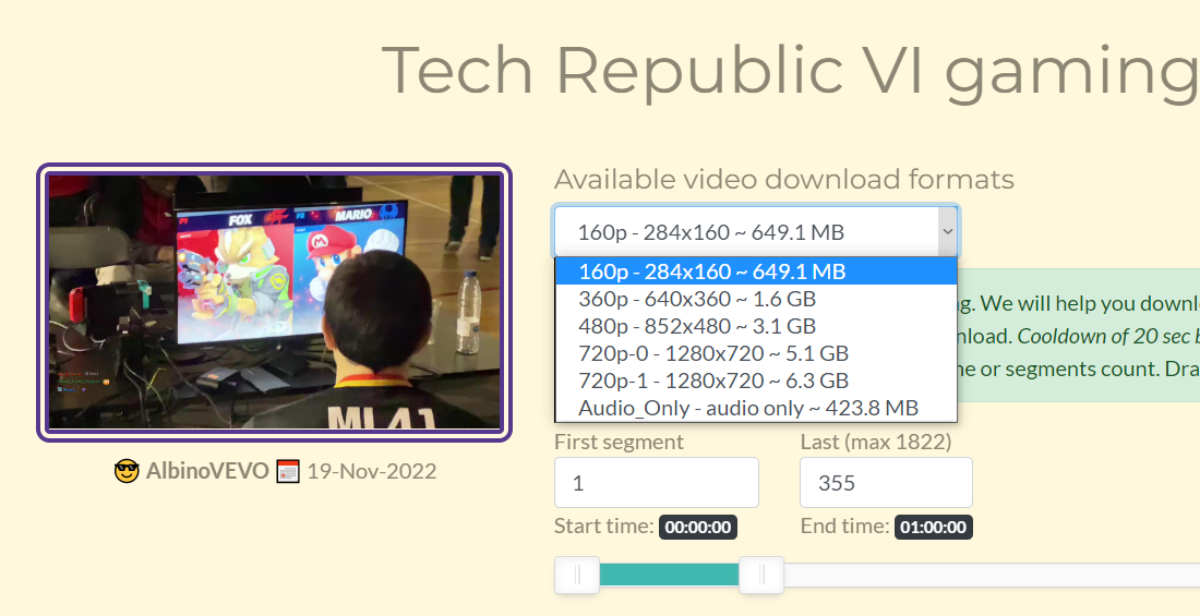 Show estimated file size before downloading · Issue #514 · lay295/TwitchDownloader · GitHub