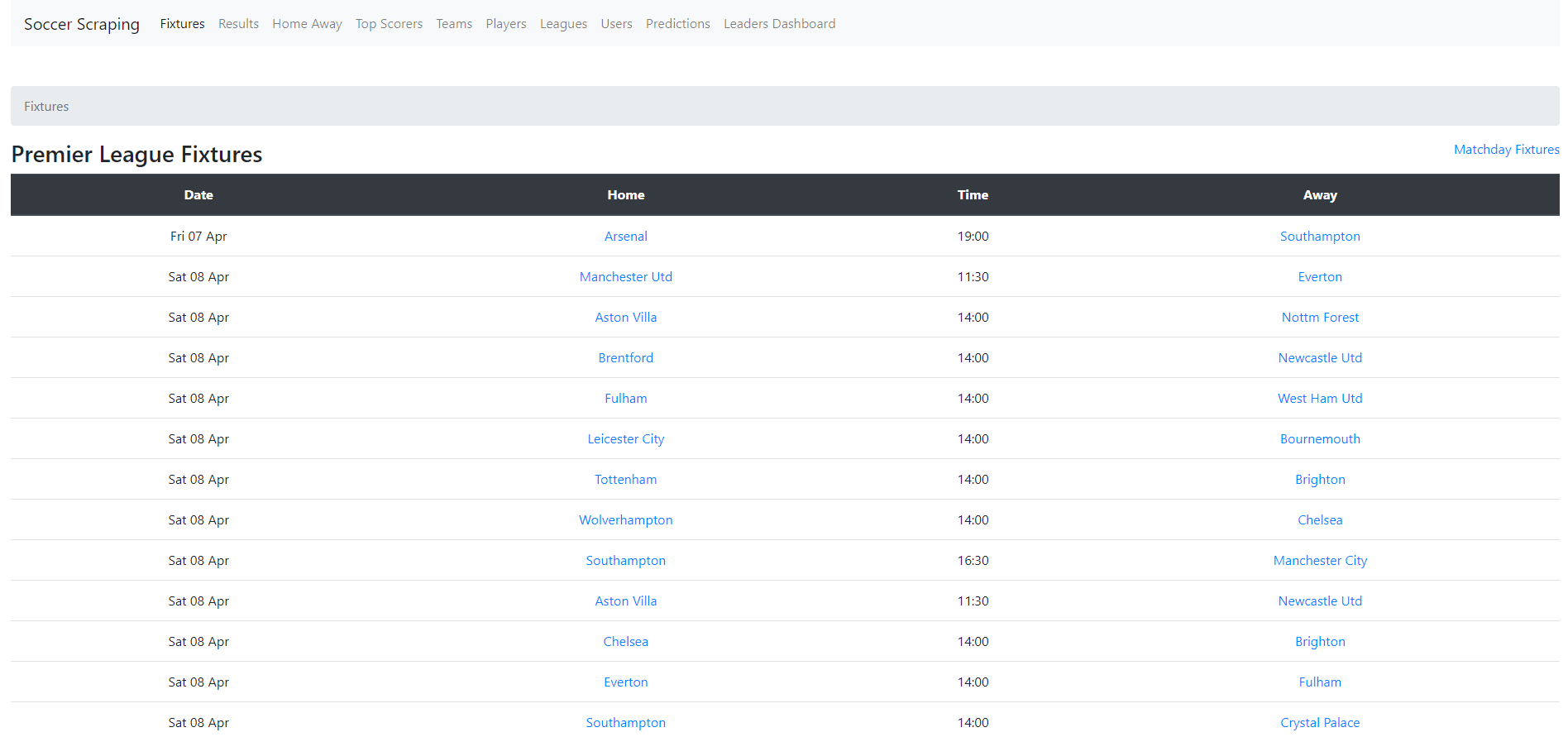 GitHub - awesomemahar/english-premier-league-scraping: A Laravel/PHP project to scrap league's ...