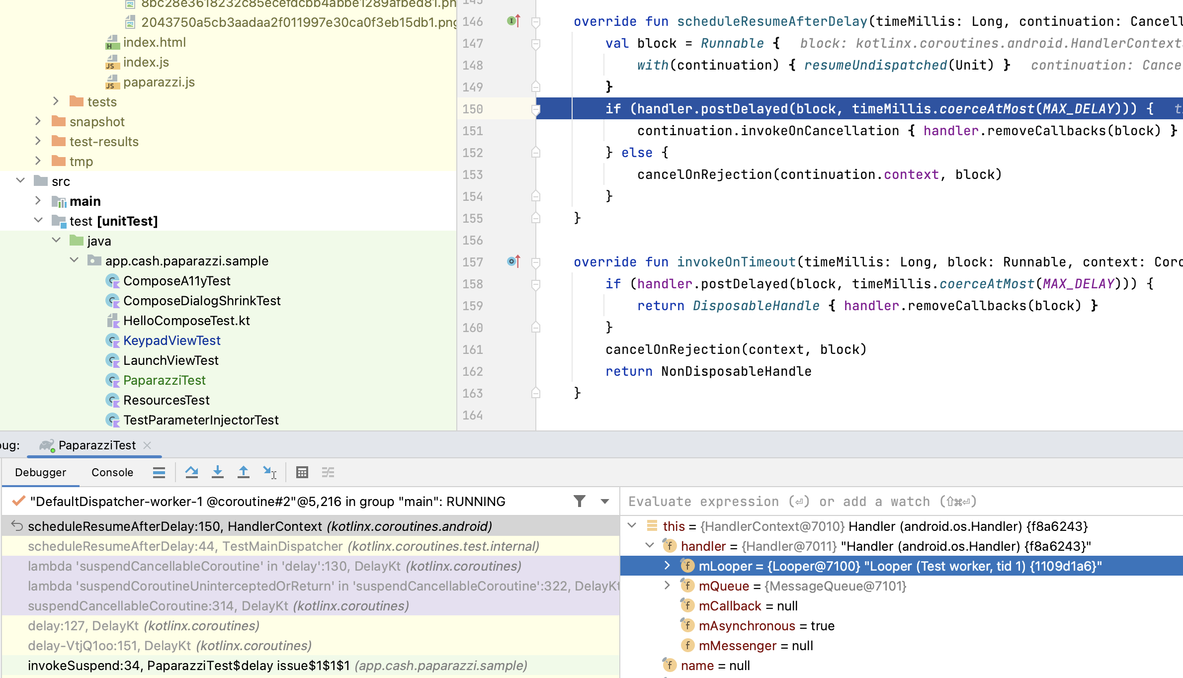 Paparazzi is causing coroutine delays to stop working · Issue #1101 · cashapp/paparazzi · GitHub