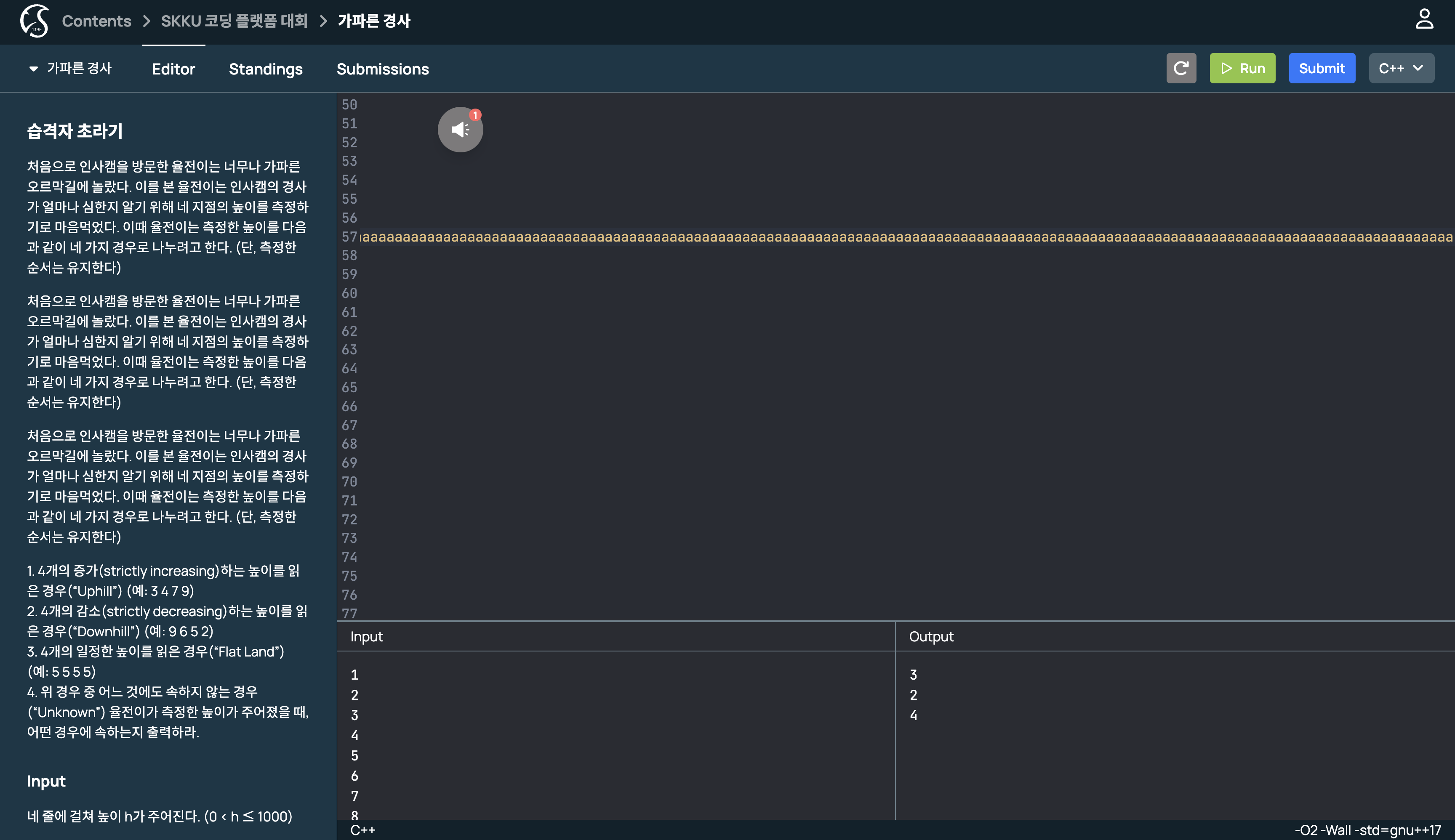 [Bug]: problem page code-mirror non-fixed size · Issue #448 · skkuding/codedang · GitHub