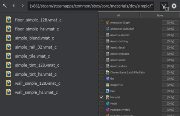 New Asset Browser - Add a dropdown to filter asset types · Issue #2004 · Facepunch/sbox-issues ...