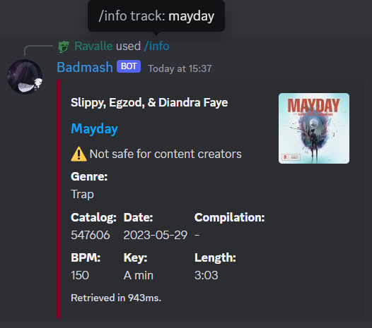 GitHub - joe-ldp/badmash: A Discord bot that displays info about Monstercat songs