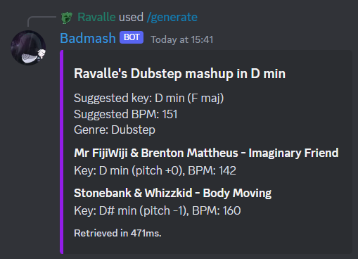 GitHub - joe-ldp/badmash: A Discord bot that displays info about Monstercat songs