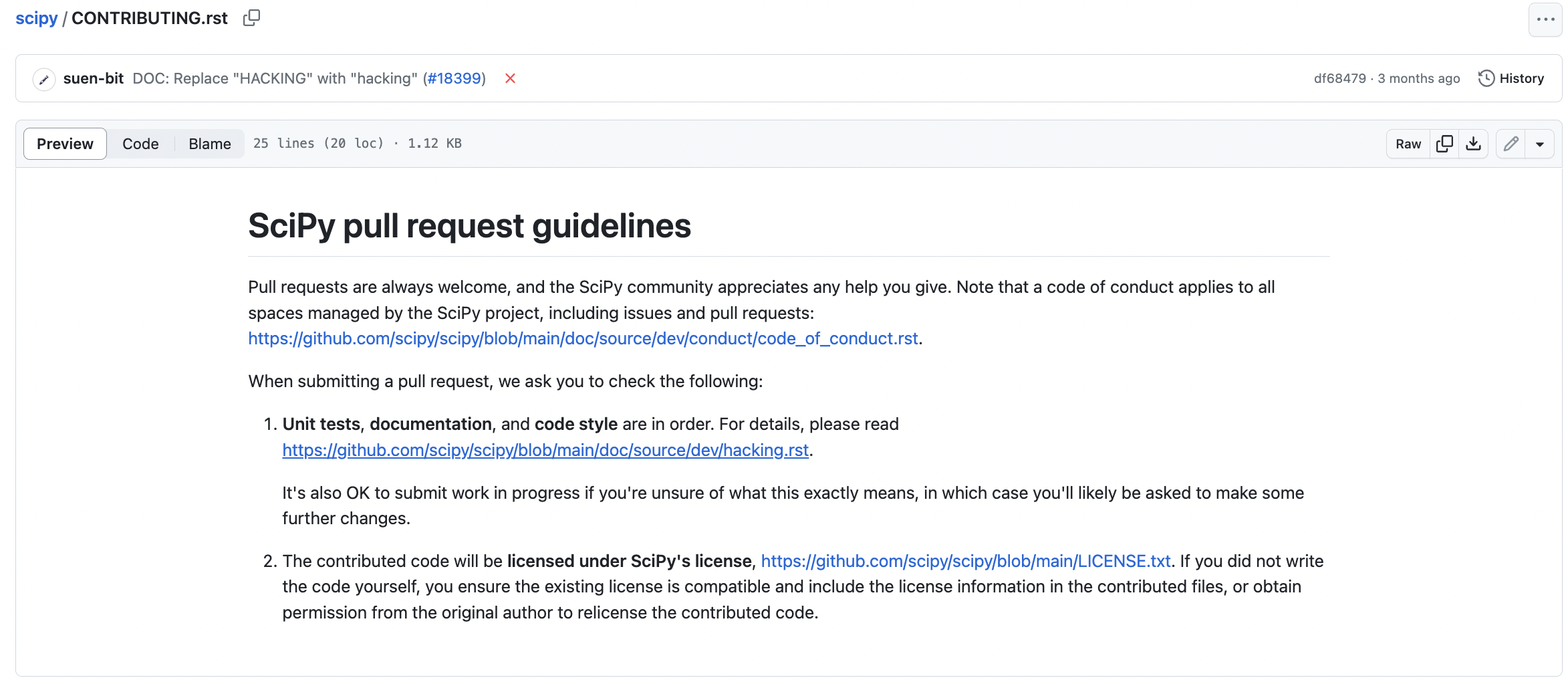 DOC: links in hacking.rst go back to hacking.rst instead of their intended destinations. · Issue ...