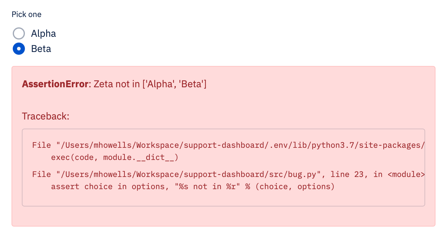 Selector returns invalid option if present in session_state · Issue ...