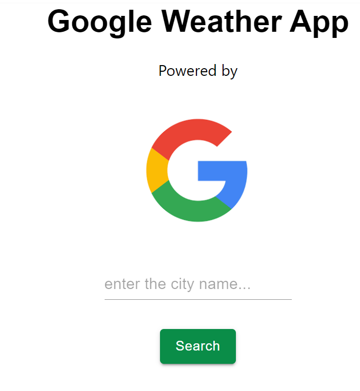 GitHub - PrakashR97/google-weather-app