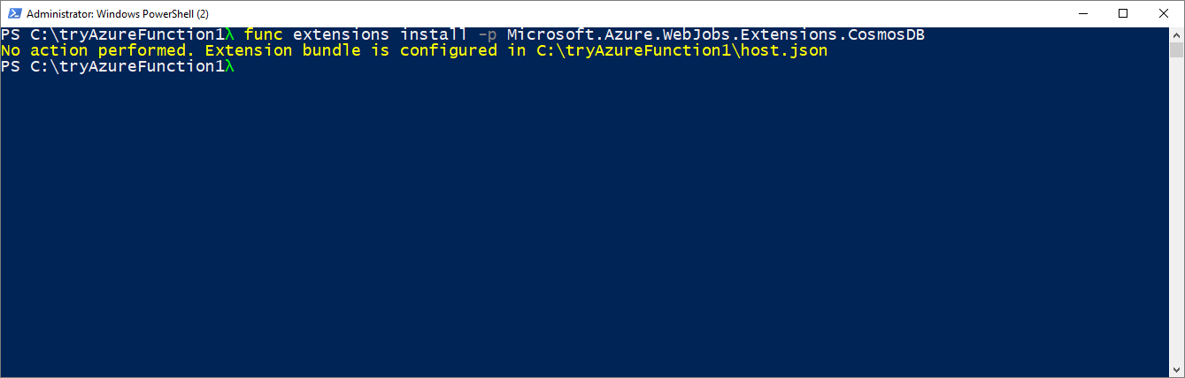 How To Test A Ps Cosmosdb Trigger On My Local Box · Issue 223 · Azure