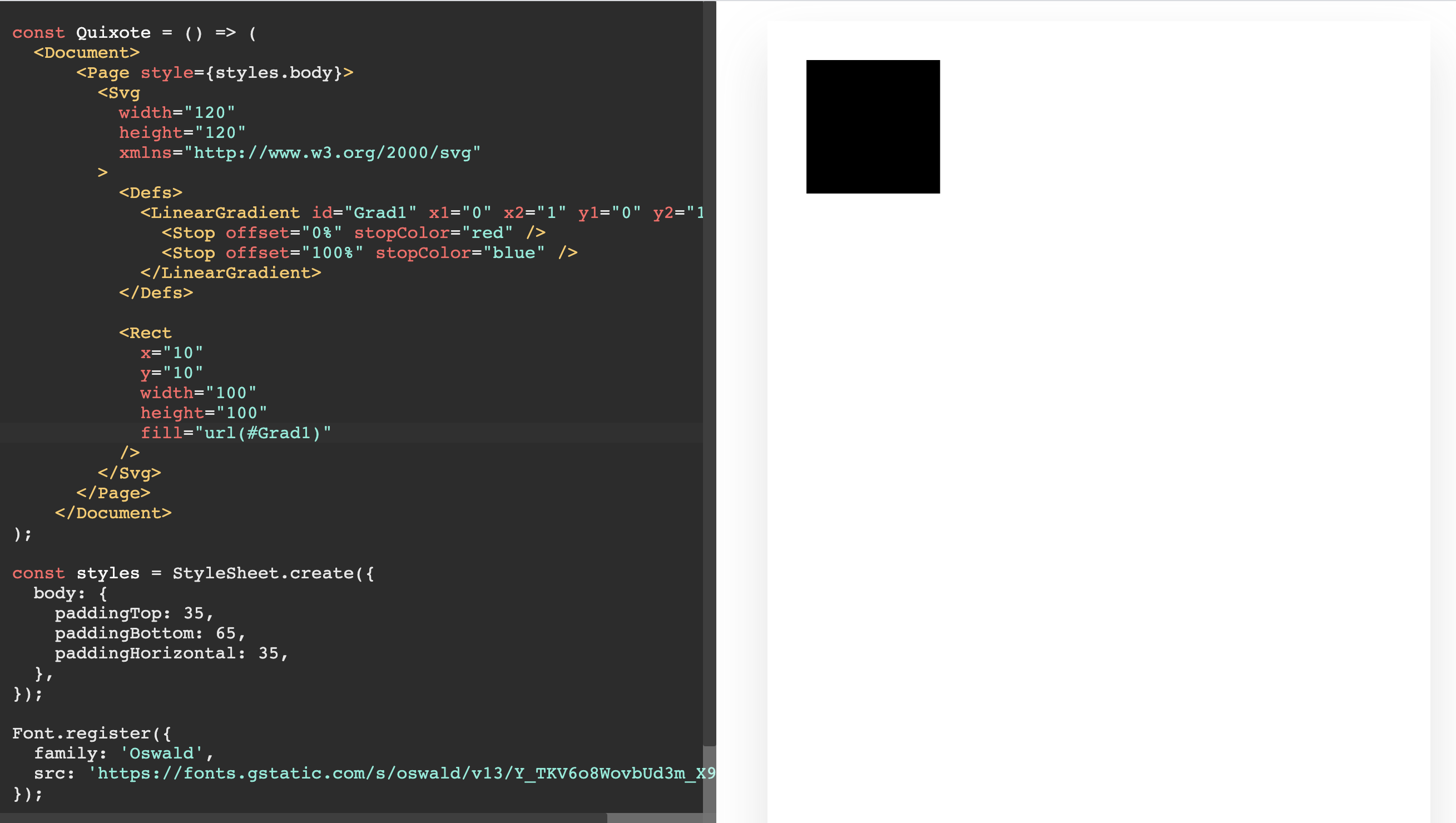 Repl doesn't support gradients · Issue #1455 · diegomura/react-pdf · GitHub