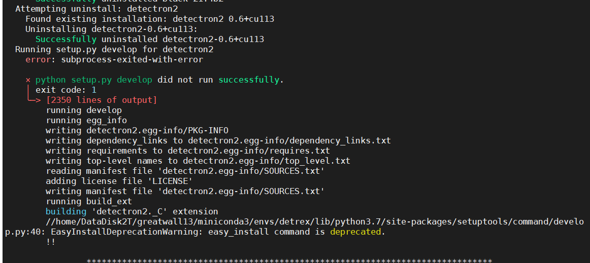 install error · facebookresearch detectron2 · Discussion #5120 · GitHub