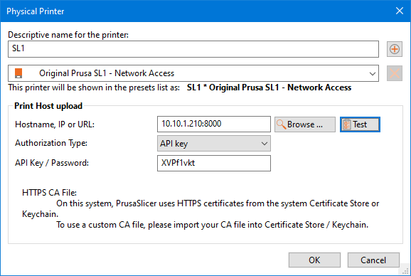 Can't connect to SL1 from PrusaSlicr 2.3.0 (final release) · Issue ...