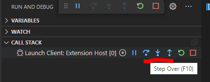 Debug Call Stack inline step-in/over/out commands are always enabled · Issue #120578 · microsoft ...